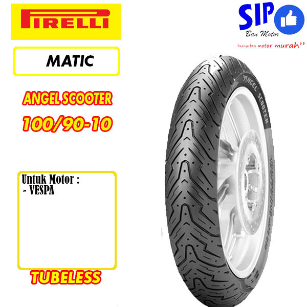 Ban motor matic Pirelli Angel Scooter 100 90 ring 10 tubeless Vespa ...