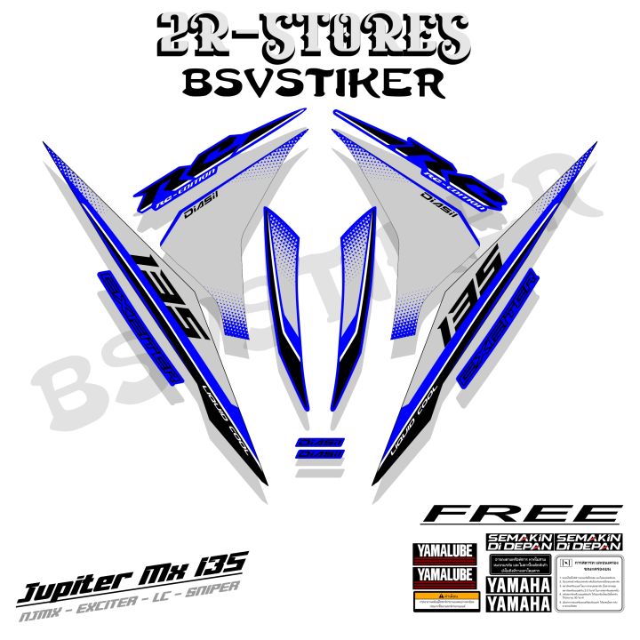 njmx 33, striping jupiter mx new 135, stiker rc edition 135, mx 135 ne ...