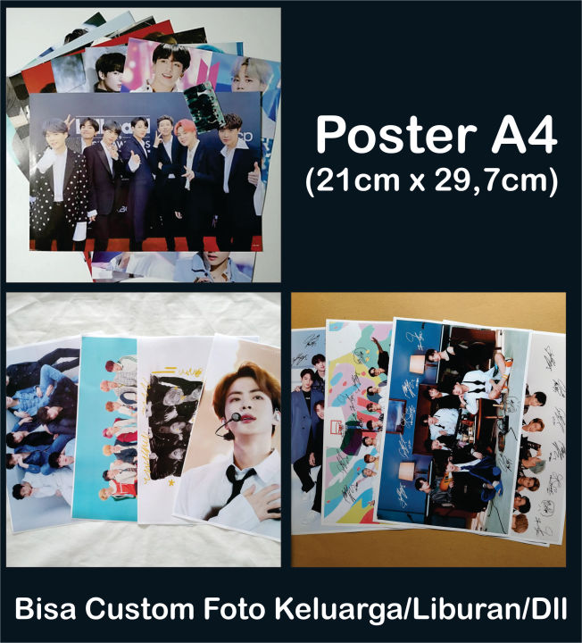 Poster A4 (21cm x 29,7cm) FOTO BTS/KPOP/EXO/KELIARGA/DLL (ISI 2 FOTO) | Lazada Indonesia