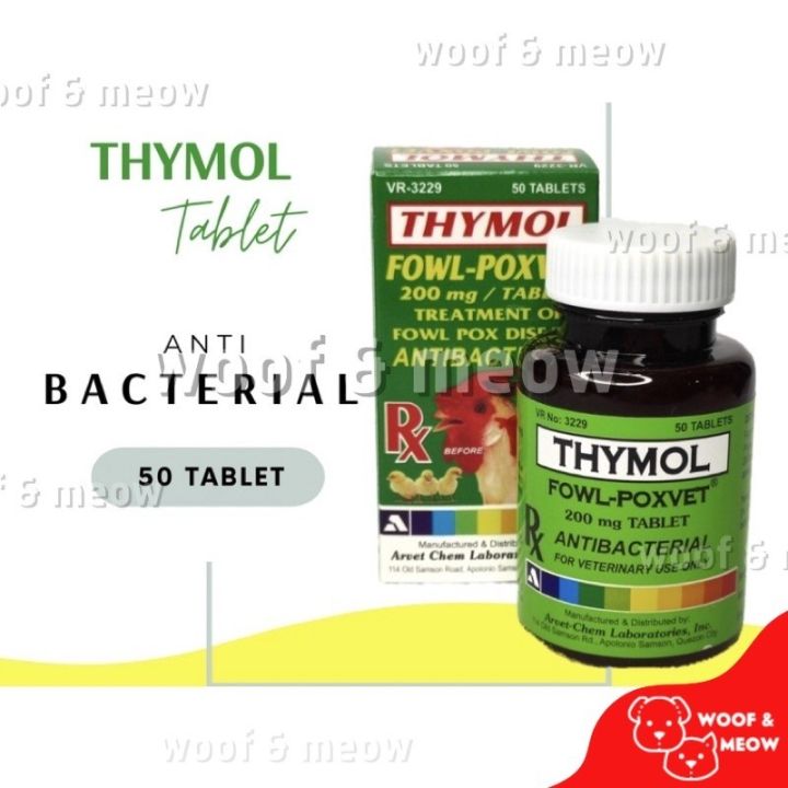 THYMOL FOWL-TABLET POXVET for Game fowl (50 Tablets) | Lazada PH