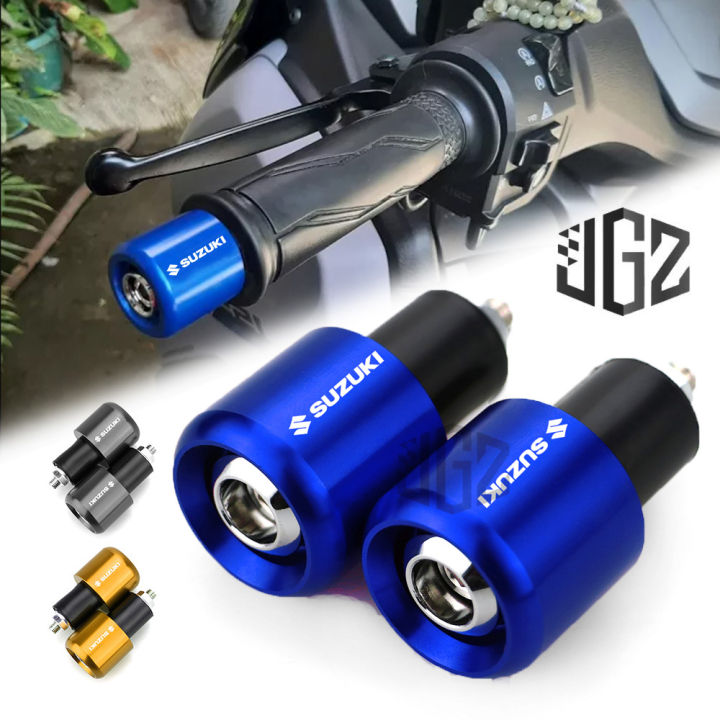 for Suzuki Motorcycle Handlebar Grips Handle Bar Grip End Cap Plug ...