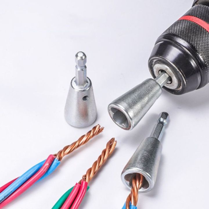 GJURD Metal Wire Twisting Tool Automatic Universal Wire Stripper Cable Device Hexagonal Handle ...