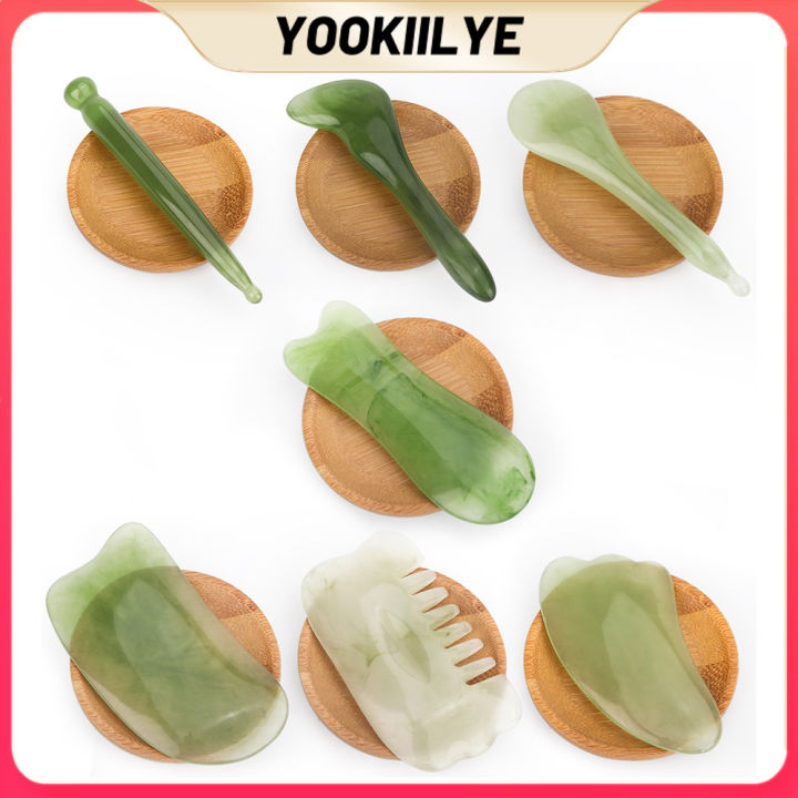 YOOKIILYE Natural Resin Guasha Scraping Massage Scraper Face Massager ...