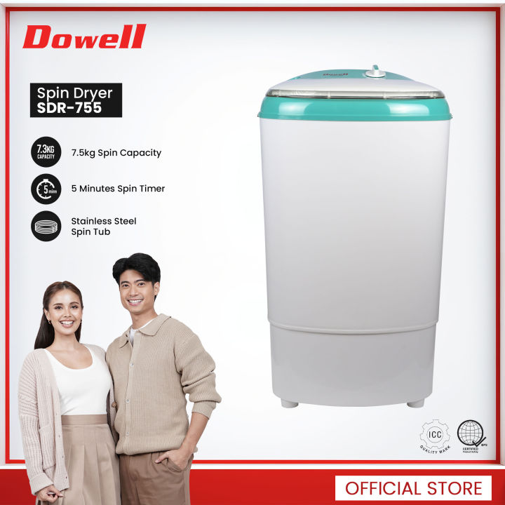 Dowell Washing Machine Spin Dryer Single Tube 7.5kg - SDR-755 | Lazada PH