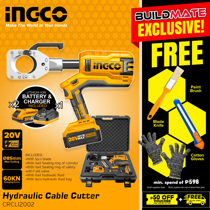 INGCO Cordless Hydraulic Cable Cutter CRCLI2002 | 100% ORIGINAL ...