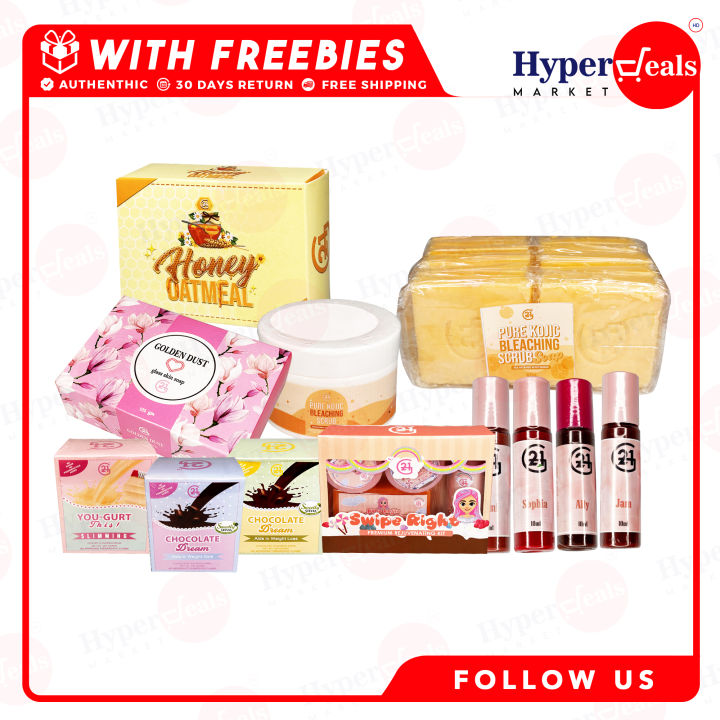 G21 Product Honey Oatmeal | Golden Dust | Kojic Soap | Scrub | Liptint ...