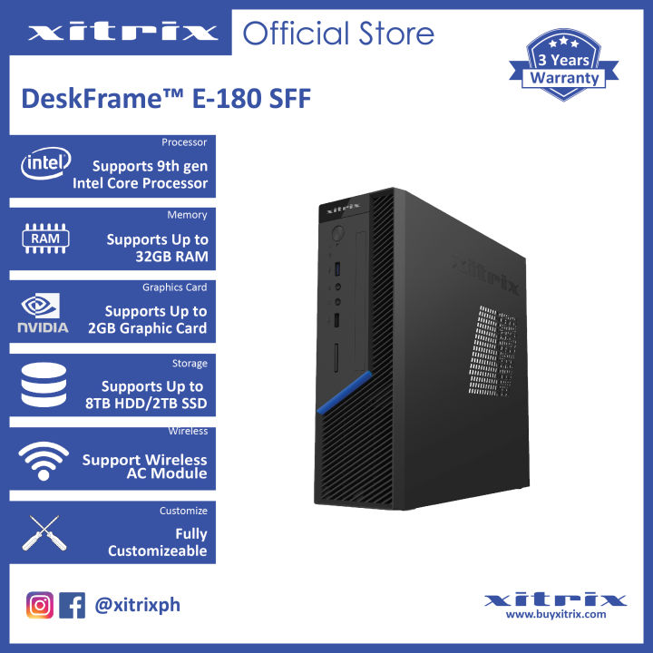 Xitrix DeskFrame E-180 ( Core i3 and Core i5) Small Form Factor Desktop ...