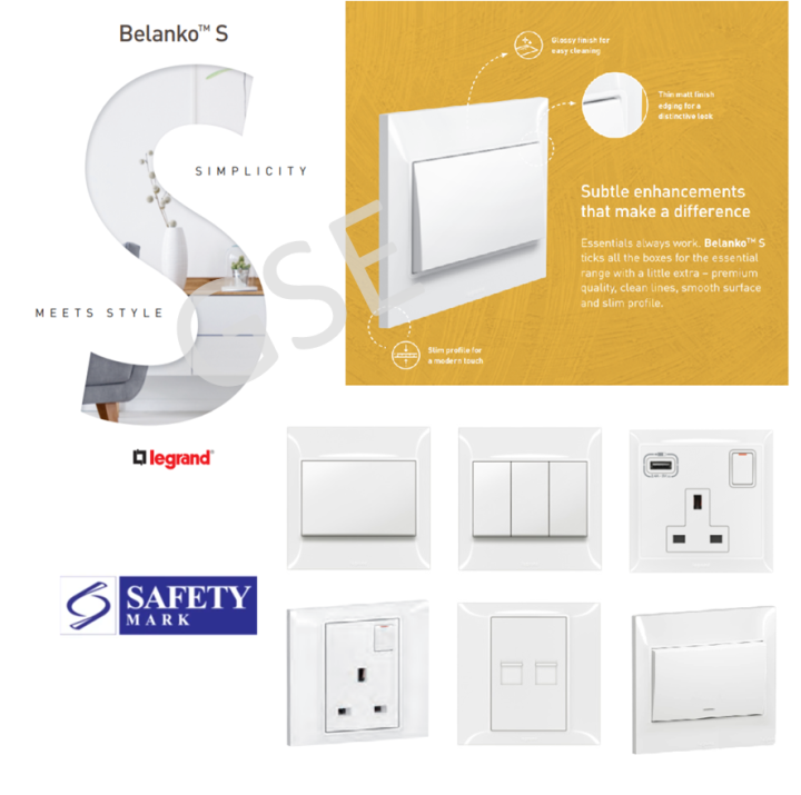 Legrand Belanko S Switch Socket GSE | Lazada Singapore