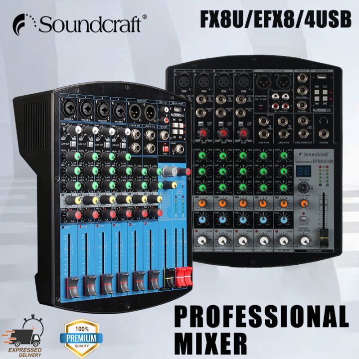 Soundcraft FX8U/EFX8/4USB small professional Mixer console Suitable for ...