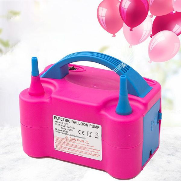 Double Hole Inflation Pump Balloon Balloon Inflator Portable Electric ...