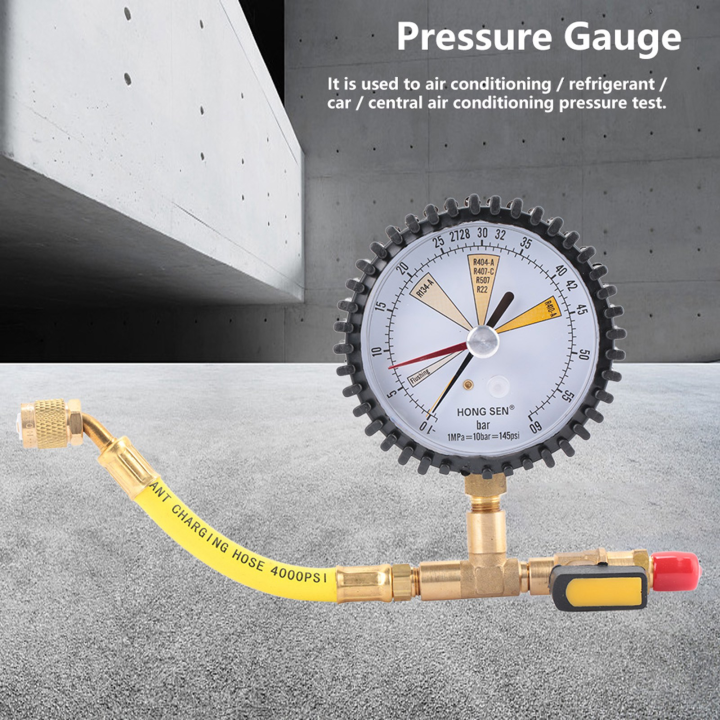 Air Conditioning Refrigeration Nitrogen Pressure Test Gauge Pressure ...