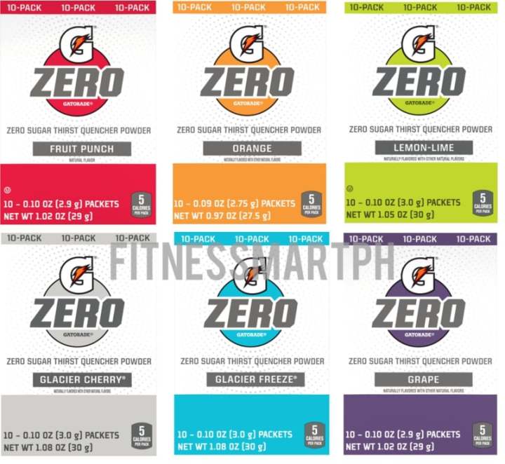 Gatorade G Zero Sugar Free Thirst Quencher Powder 0.10oz packets (10 ...
