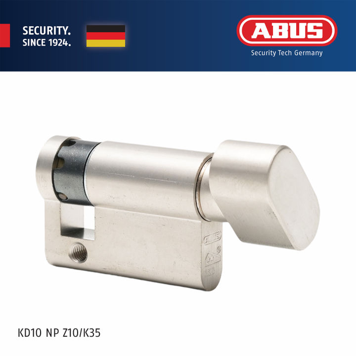 Abus KD10, D10 Euro Profile Cylinder with 3 Keys. Variants: Type of Cylinder, Finishes and ...