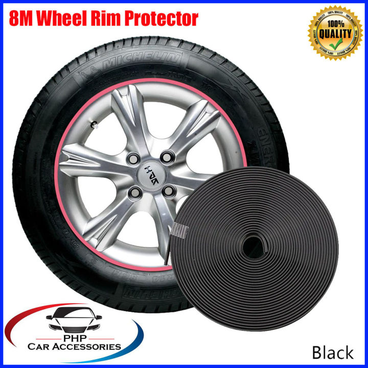 8M/Roll Car Vehicle Color Wheel Rims Protectors Decor Strip Tire Guard ...