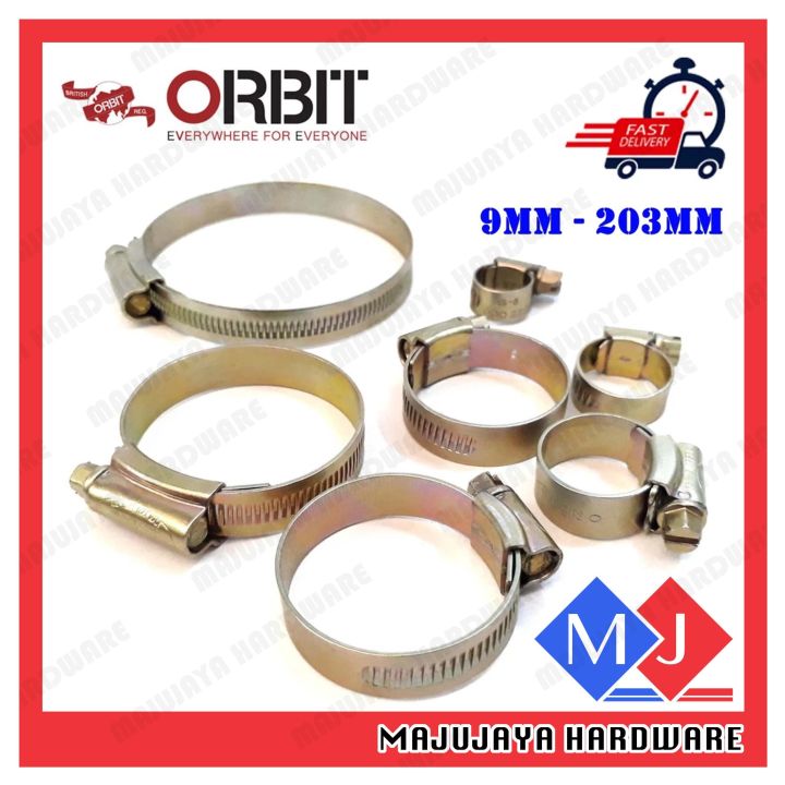 ORBIT HOSE CLIPS HOSE CLIP (9mm - 160mm) MADE IN THAILAND (100% ...