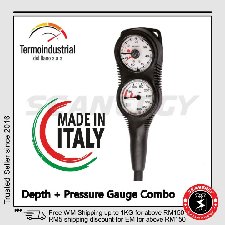 Termoindustria Dual Gauge SPG Pressure Gauge Depth Gauge Regulator ...