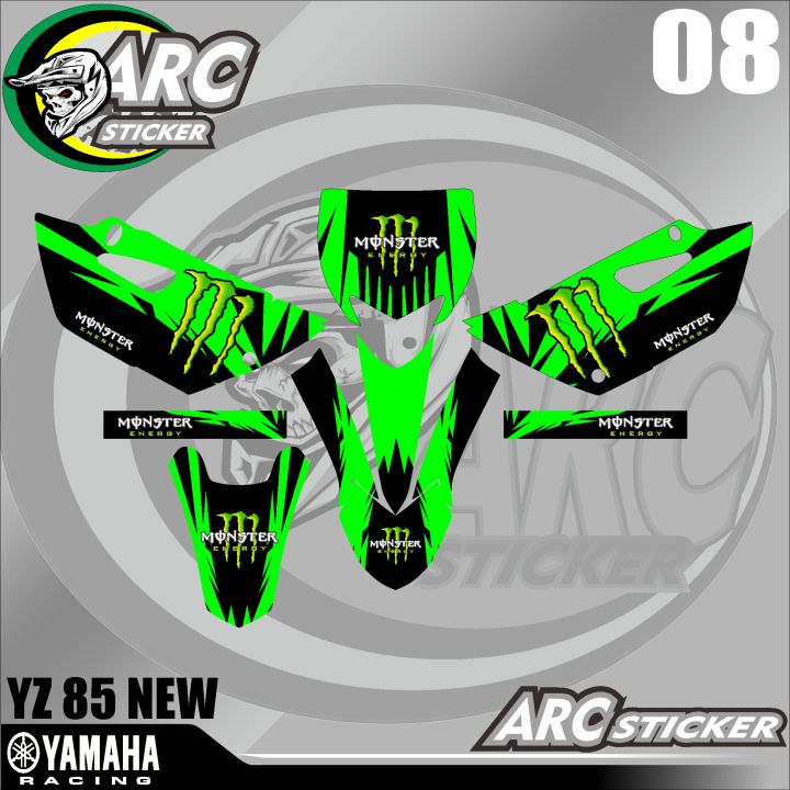 Sticker Striping Stiker Decal Variasi YZ 85 Motif Racing ARC 08 ...