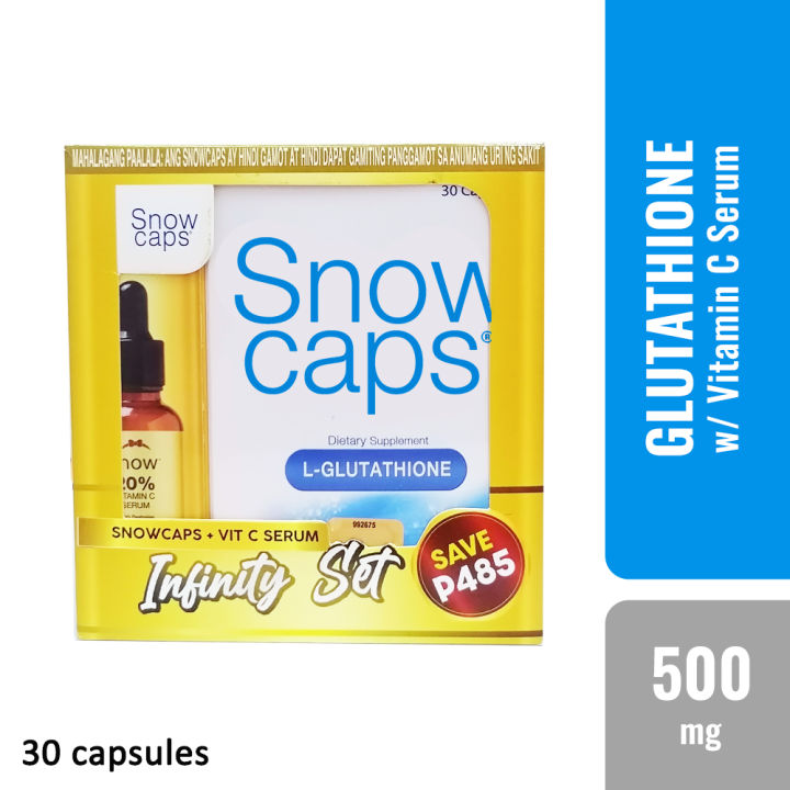 SnowCaps L-Glutathione and Snow 20% Vitamin C Serum 30mL | Lazada PH