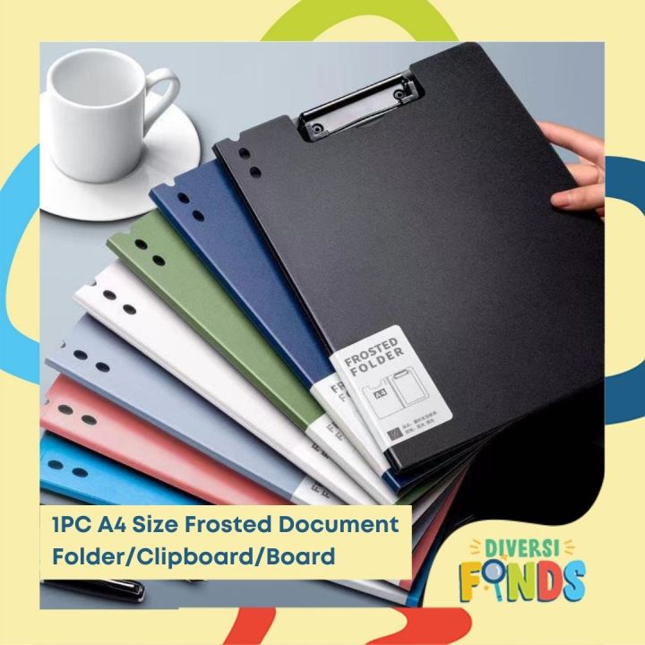 1 PC A4 Document Folder / File Folder Clip Board - Top Clip - Assorted ...