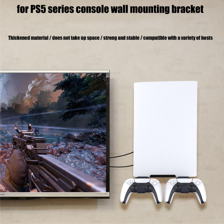 Wall Mounted Console Stand For PS5/PS5 Slim Holder with 2 Controller ...
