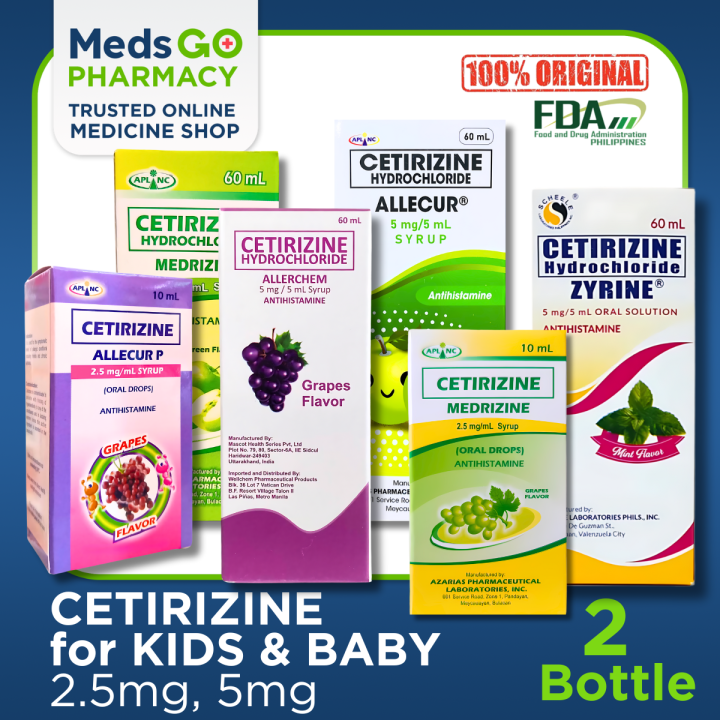 Cetirizine Syrup for Kids and Baby - Antihistamine | Lazada PH