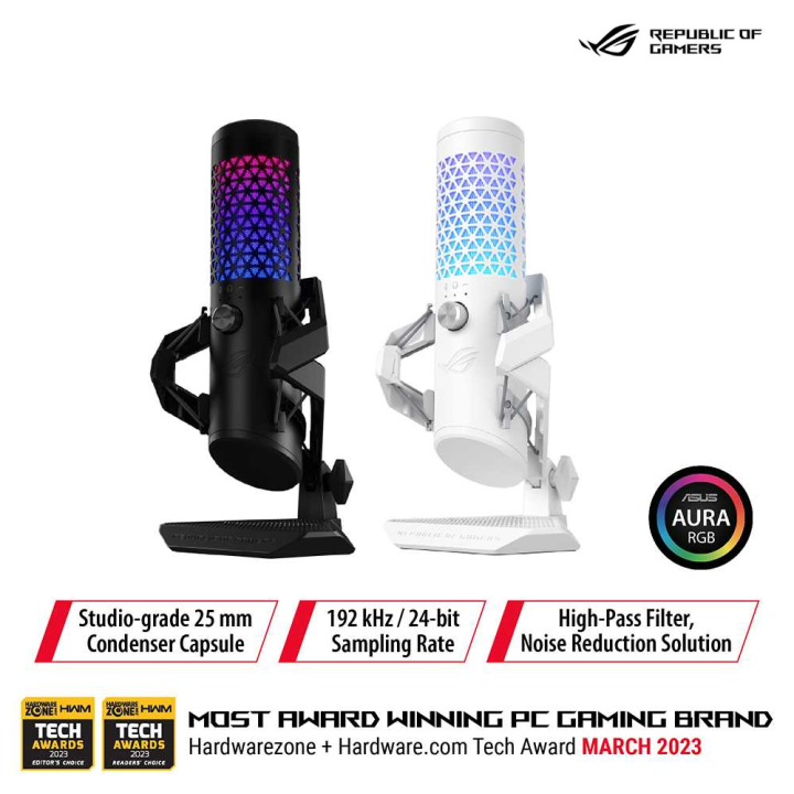 ASUS ROG Carnyx Proessional Cardioid Condenser Gaming Microphone ...