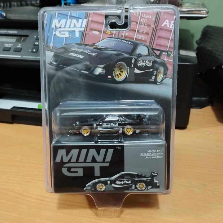 Mini GT #785 Mazda RX-7 LB-Super Silhouette (Liberty Walk Black ...