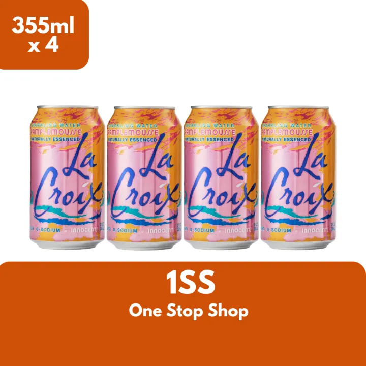 La Croix Pamplemousse Sparkling Water 355ml x 4 | Lazada PH