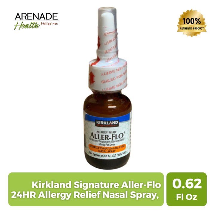 Kirkland Signature Aller-Flo 24HR Allergy Relief Nasal Spray 50mcg, 144 ...