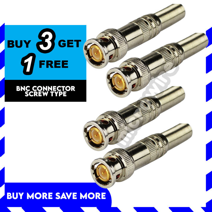 PROMO!!! BNC connector (screw type) for RG59 and RG6 | Lazada PH
