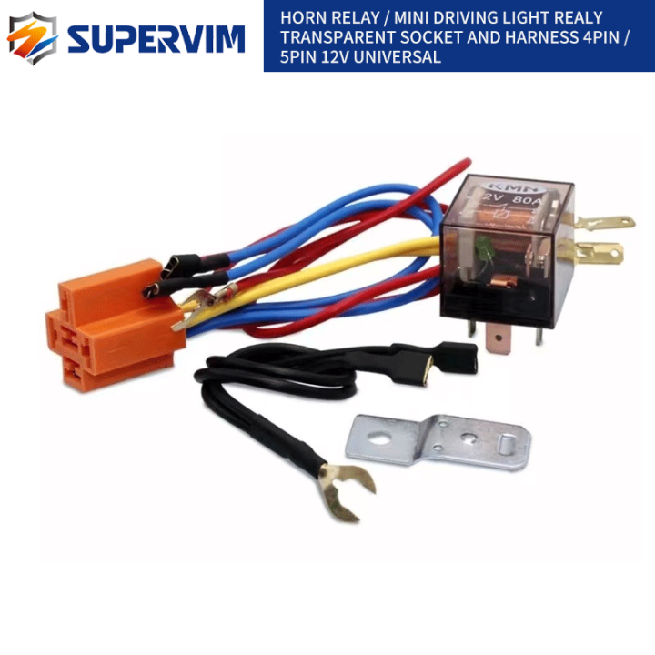 Supervim Motorcycle Horn Relay Mini Driving Light Relay Transparent ...