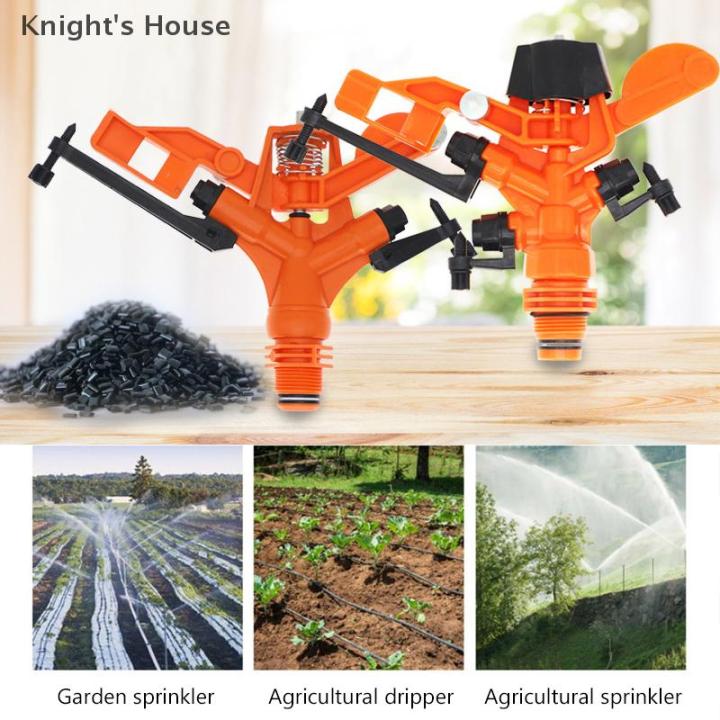 Knight's House 3 4 360 Degree Auto Rotating Sprinkler Lawn Impact ...