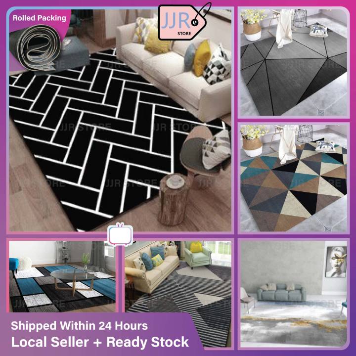 [JJR Store] Karpet Velvet Saiz M/L/XL Carpet Velvet Size M/L/XL Modern ...