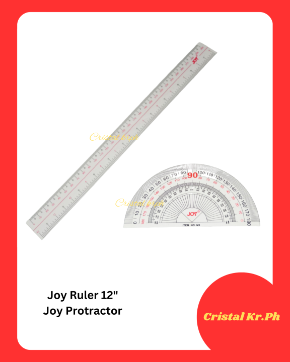 Plastic Ruler 12" or Protractor Ruler Big Sold Per Piece | Lazada PH