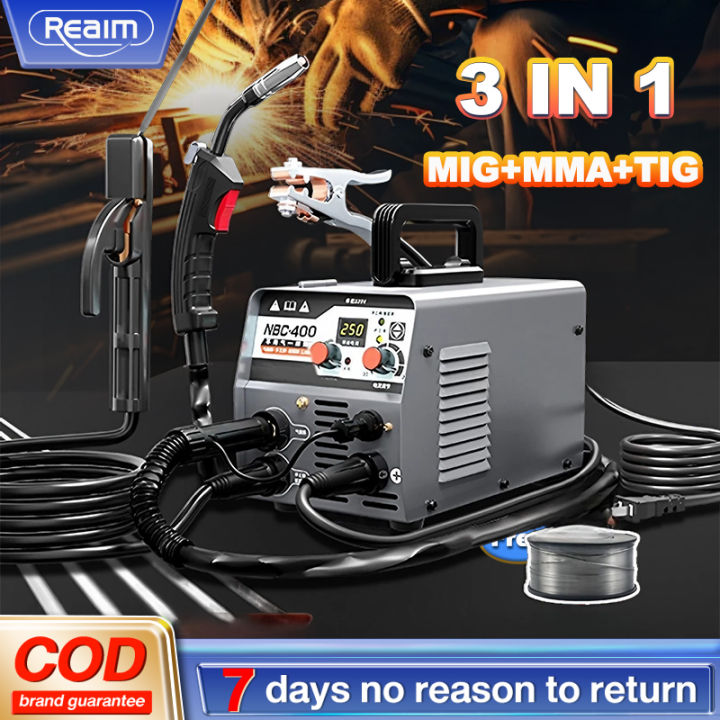 REAIM Mesin Las Inverter 3-IN-1 MIG-400 Mesin Las Listrik trafo las ...