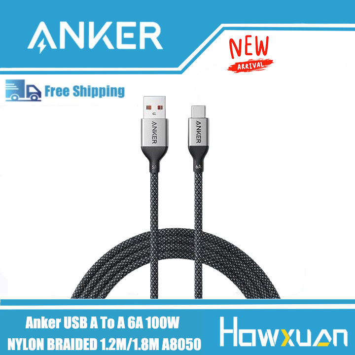 Anker USB-A to Type-C 100W fast charging data cable 6A high current ...