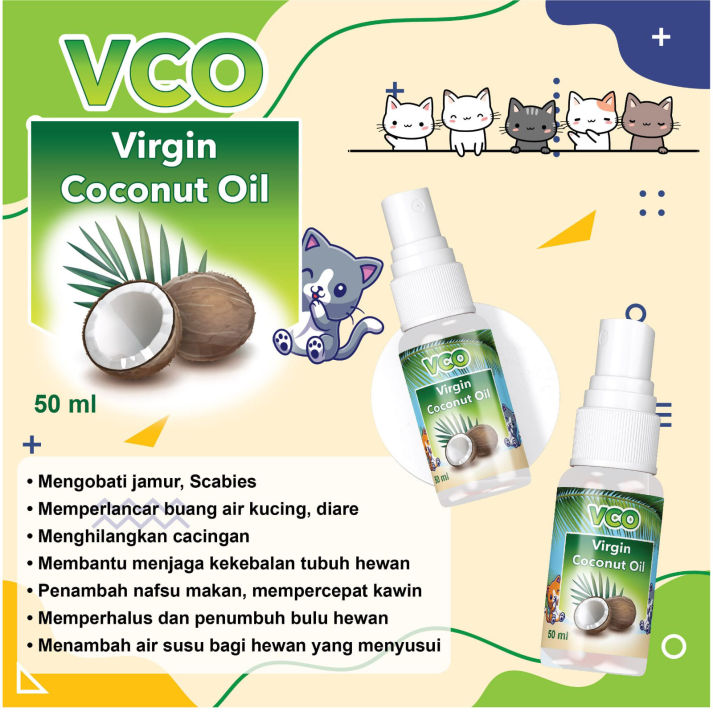 VIRGIN COCONUT OIL (VCO) OBAT JAMUR SCABIES CACING PENUMBUH BULU KUCING ...
