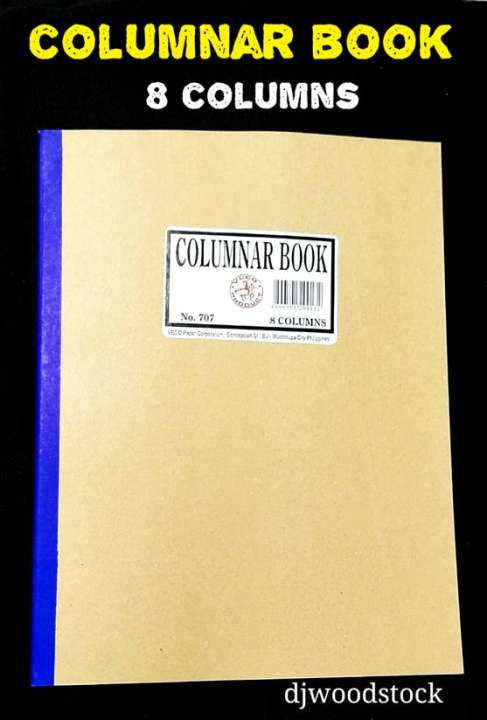 8 COLUMN COLUMNAR BOOK, COLUMNAR ACCOUNTING NOTEBOOK 50 LEAVES, 8 ...