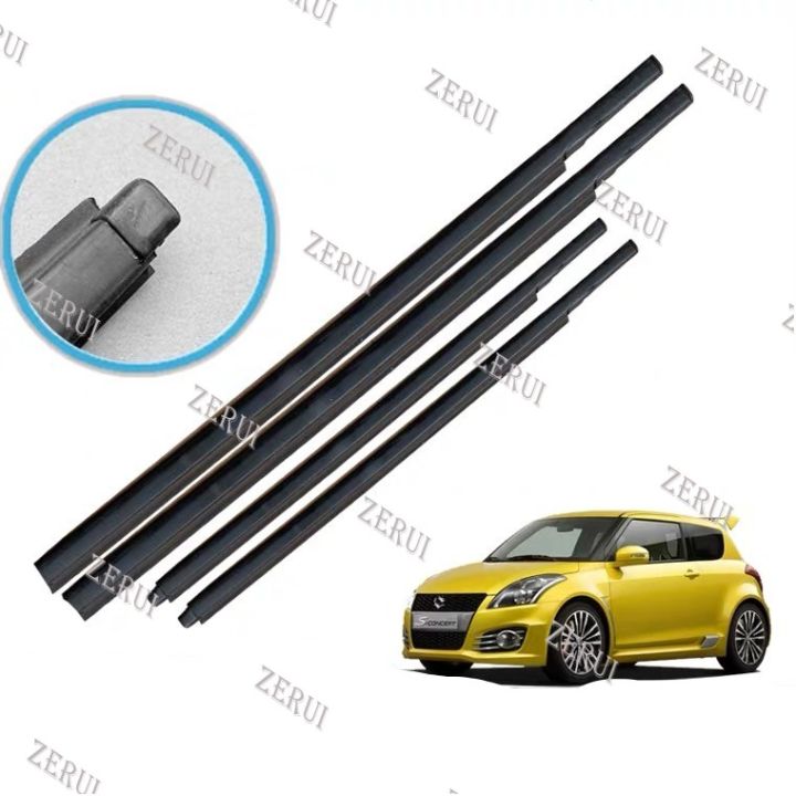 ZR For weatherstrip door moulding outer black For Suzuki SWIFT 2005 ...