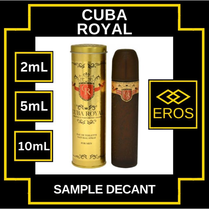 Cuba Royal ( 1 Million clone) 2mL/5mL decant perfume sample spray vial ...