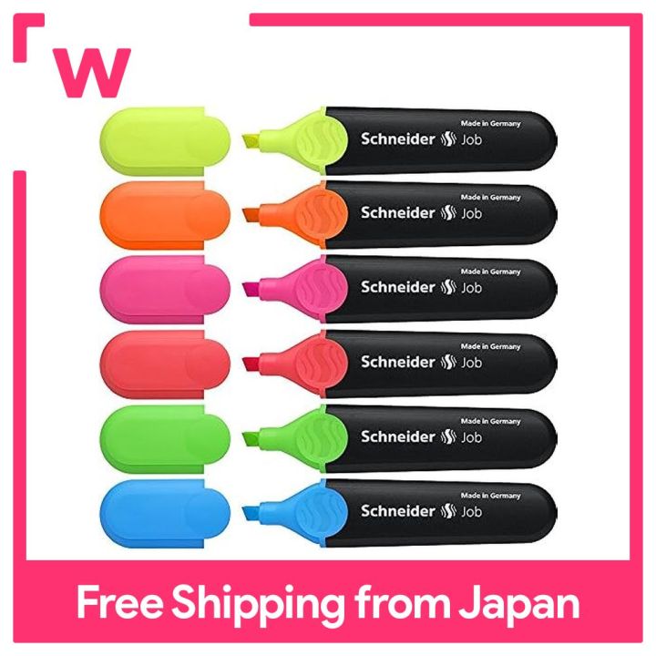 Schneider Schneider job text marker highlighter 6 color set 115096 ...