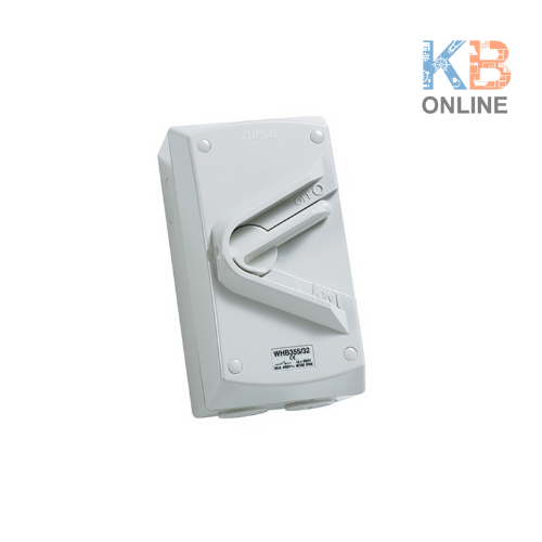 WHD20 GY สวิทซ์กันน้ำ 2สาย 440V 20A CLIPSAL | Lazada.co.th