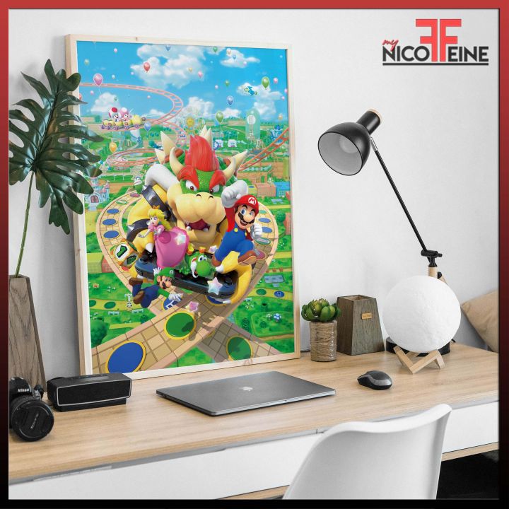 (POSTER ONLY) Super Mario Luigi Game Art Large Poster Print / Wall Art ...