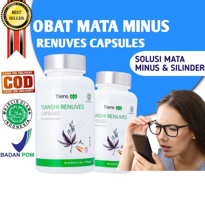 RENUVES CAPSULE [100 Kapsul] - Obat Mata Minus Trc Renuves - Mengurangi ...