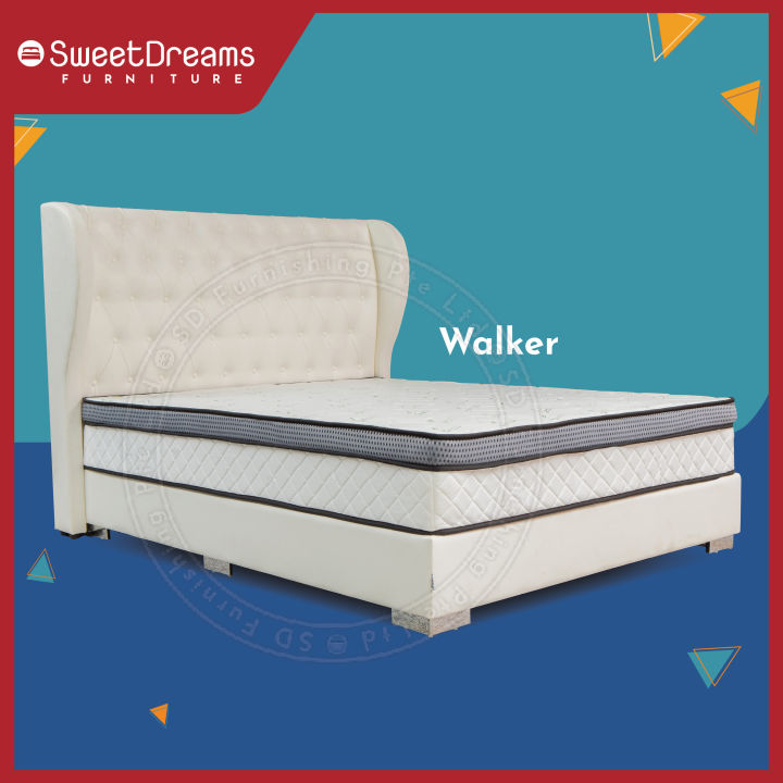 WALKER LUXURY BED FRAME | SINGLE / SUPER SINGLE / QUEEN / KING | DIVAN ...