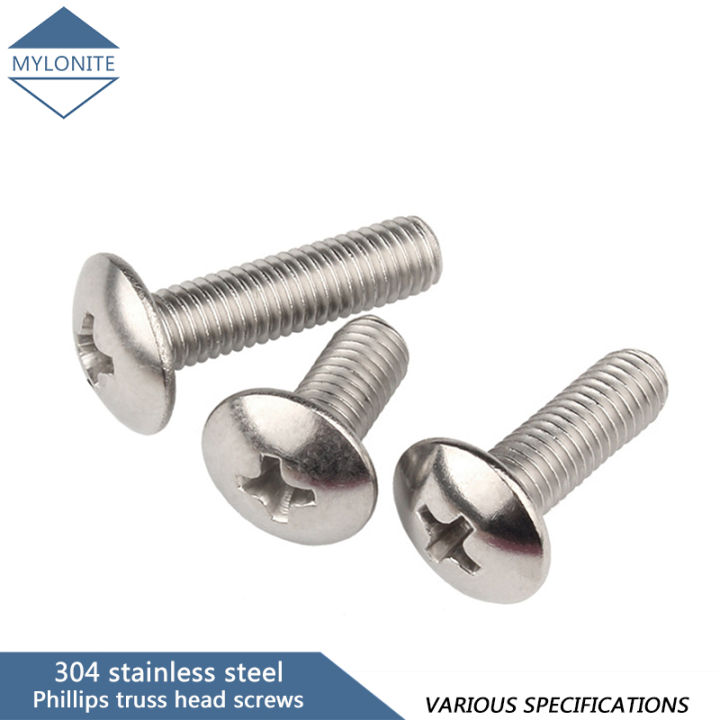 M2 M2.5 M3 M4 304 Stainless Steel Cross Recessed Truss Head Machine ...