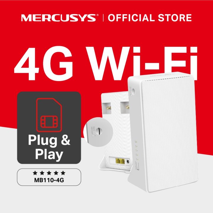 Mercusys | MB110-4G | 300Mbps LTE Modem | 4G Wi-Fi Router | IPTV | IPv6 ...
