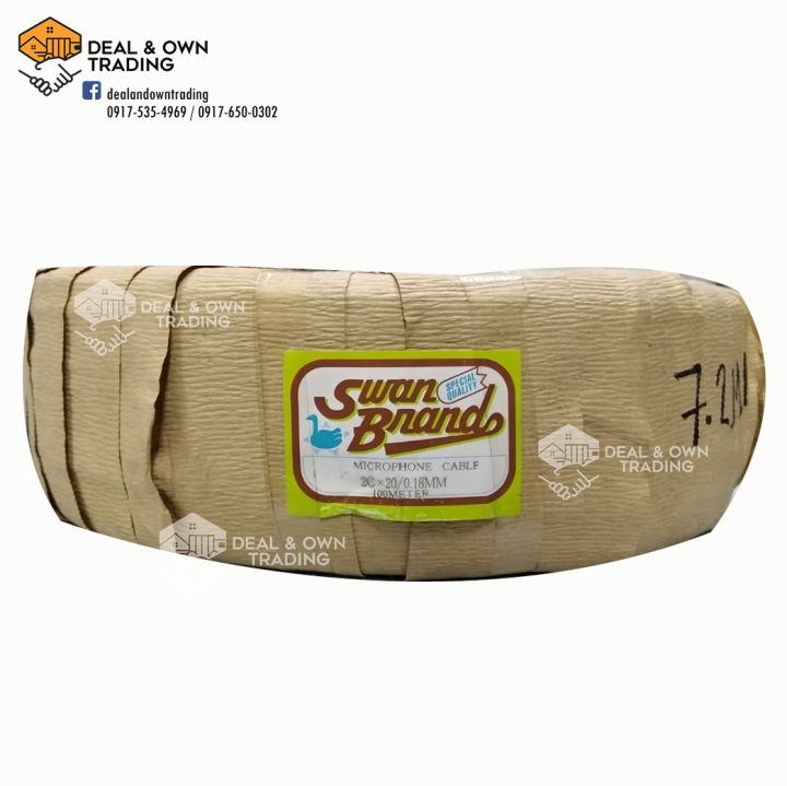 Original Swan 7.2mm Microphone Cable Wire (100Meters) Made in Japan ...