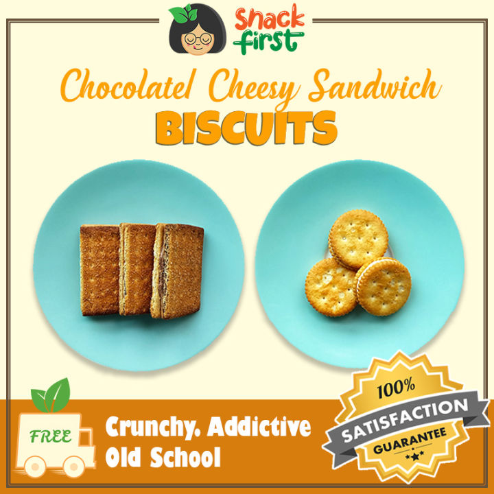 SnackFirst Sandwich Biscuits (Chocolate/Cheesy)150g/600g Heritage ...
