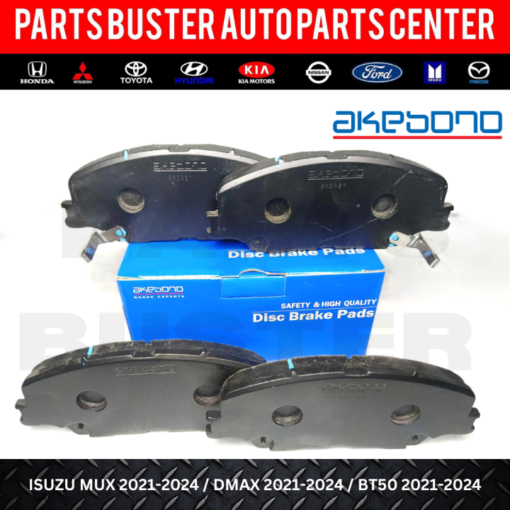 Akebono Front Brake Pad for Isuzu Mux 2021-2024 , Dmax 2021-2024, BT50 2021-2024 (AN-578WKT ...